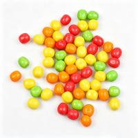 China Hot Selling Assorted Fruit Flavor Ball Shape Bubble Gum Mini Hollow Sweet Chewing Gum for sale
