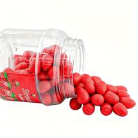 China Strawberry Shape Hollow Sweet Fruit Flavor Bubble Gum Ball Candy Wholesale for sale