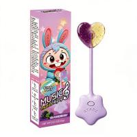 China Strawberry Blackberry Flavor Music Lollipop Candy Kids Singing Candy Toys Hard Candy Sweets for sale