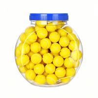 China Wholesale HALAL Sweet Fruit Flavor Tennis Bubble Gum 5g Hollow Chewing Gum Ball Candy for sale