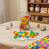 China Fruit Flavor Rugby Shape Bubble Gum Colorful Hollow Chewing Gum Candy Wholesale for sale