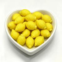 China Wholesale HALAL Fruit Flavor Lemon Shape Bubble Gum 5g Hollow Chewing Gum Ball Candy for sale