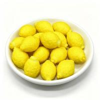 China Wholesale HALAL Fruit Flavor Lemon Shape Bubble Gum 5g Hollow Chewing Gum Ball Candy for sale