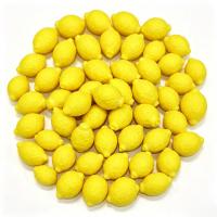 China Wholesale HALAL Fruit Flavor Lemon Shape Bubble Gum 5g Hollow Chewing Gum Ball Candy for sale