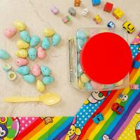 China Dinosaur Eggs Shaped Fruit Flavor Bubble Gum Colorful Hollow Sweet Chewing Gum Candy for sale