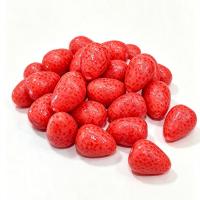 China Sweet Strawberry Shaped Bubble Gum Fruit Flavor Hollow Chewing Gum Candy Wholesale for sale