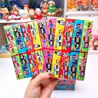 China 5 Pieces Packed Tiktok Fruit Flavor Bubble Gum With Cartoon Tattoo Sticker Chewing Gum for sale