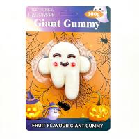 China Giant Gummy Candy Assorted Cartoon Shape Fruit Flavor 100g Soft Chewy Candy Sweets for sale