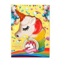 China Halal 800g Unicorn Shape Giant Gummy Candy Fruit Flavor Soft Chewy Candy Sweets for sale