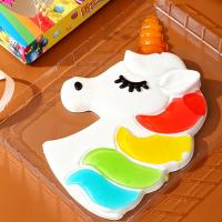 China Halal 800g Unicorn Shape Giant Gummy Candy Fruit Flavor Soft Chewy Candy Sweets for sale
