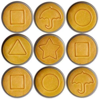 China Korean Dalgona Honeycomb Sugar Candy Snacks Design Pattern Sugar Cookie Hard Candy for sale