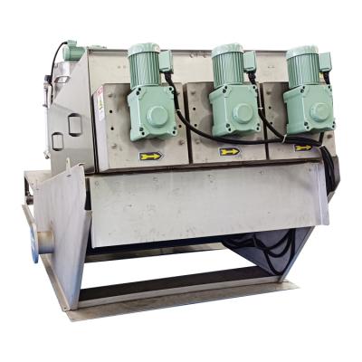 China IEPP Factory Manufacturer Supplier Mud Cake Dewatering Scum Treatment Equipment Multi Disc Spiral Screw Press Sludge Dehydrator for sale