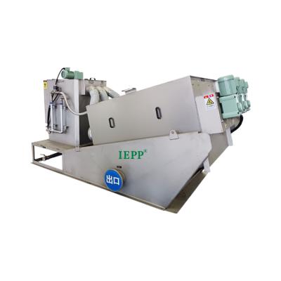 China IEPP China Factory Manufacturer Supplier Automatic Mud Dewatering Machine Multi Disc Screw Press Sludge Dehydrator for WWTP STP for sale