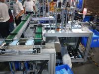 China Medical Automatic Folding Non Woven Mask Making Machine for sale
