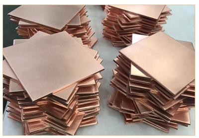 China ISO14001 85WCu Square Bright Copper Sheet Plate Copper Metal Products for sale
