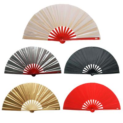 China Custom Printed 33cm Bamboo Large Hand Folding Fan in Wholesale for Summer Club for sale