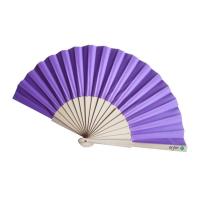 China 23cm Personalized Wood Fan Nylon Cotton Hand Painted Fan for Customized Decoration for sale