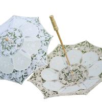 China Decorative Elegant Craft Umbrella Stage Performance Accessories Photography Props Lace Umbrellas Sombrillas Parasol Para Auto for sale