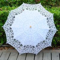 China Handmade Lace Sunny Umbrella Process Lace Umbrella Photography Recital Dance Wedding Decoration Sun Umbrella for sale
