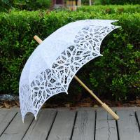 China Handmade Lace Sunny Umbrella Process Lace Umbrella Photography Recital Dance Wedding Decoration Sun Umbrella for sale