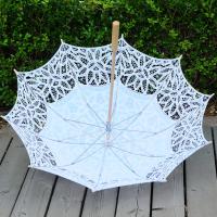 China Handmade Lace Sunny Umbrella Process Lace Umbrella Photography Recital Dance Wedding Decoration Sun Umbrella for sale