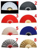 China New Wholesale Custom Printed Logo Folding Hand Fan Wedding Bamboo Hand Held Fan Large Hand Fans for sale