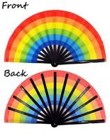 China New Wholesale Custom Printed Logo Folding Hand Fan Wedding Bamboo Hand Held Fan Large Hand Fans for sale