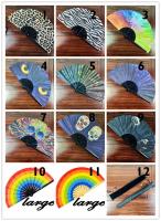China New Wholesale Custom Printed Logo Folding Hand Fan Wedding Bamboo Hand Held Fan Large Hand Fans for sale