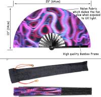 China Abanico Neon Grande De Mano Promotional Foldable Wooden Customise Printed Fabric Spanish Folding Wood Hand Fan for sale