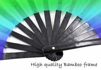 China [I AM YOUR FANS] 13 Ribs Rainbow Color Large Kungfu Fan Wushu Dance Rave Fan for Sale for sale