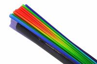 China [I AM YOUR FANS] 13 Ribs Rainbow Color Large Kungfu Fan Wushu Dance Rave Fan for Sale for sale
