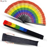 China 13inches Personalised Bamboo Tarot Themed Large Hand Fan 33cm Folding Fan for Festival Party & Home Decoration for sale
