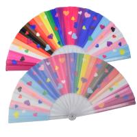 China Wholesale Custom Design Personalised Fans Printed Portable Bamboo Rave Fan Held Large Hand Folding Fan for sale