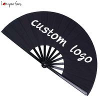 China 13inch Loud Noise Personalized Big Rave Clack Kung Fu Fan Wedding Folding Hand Fans for sale