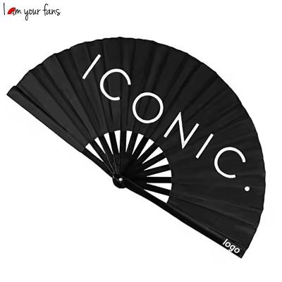 China 2025 New Arrival Customized Printing Decoration Bamboo Hand Fans Large for sale