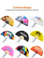 China 2025 New Arrival Customized Printing Decoration Bamboo Hand Fans Large for sale