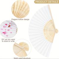 China Custom Bamboo Hand Fan Personalized Wedding Fans Paper Fans for Wedding Decoration for sale