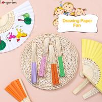 China Promotional Customized 23cm Polyester Cotton Bamboo Hand Folding Fan Beautiful Outdoor Dance Wood Craft Painted Bamboo Hand Fan for sale