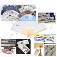 China Custom Printed Bamboo Hand Fans - Bulk Order Personalized Folding Fans for Wedding Favors & Event Supplies, Wholesale for sale