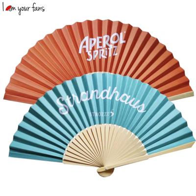China Personalized Printed Art Logo Handfan Favor Fabric Wooden Bamboo Silk Sublimating Folding Custom Hand Fan for Wedding Promotion for sale