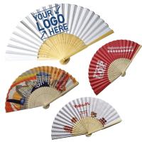 China Personalized Printed Art Logo Handfan Favor Fabric Wooden Bamboo Silk Sublimating Folding Custom Hand Fan for Wedding Promotion for sale