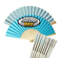 China Wholesale Custom Printed Logo Folding Handfan Rib Wedding Wooden Hand Held Paper Bamboo Fans for sale
