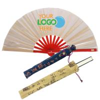 China Wholesale Custom Printed Logo Folding Handfan Rib Wedding Wooden Hand Held Paper Bamboo Fans for sale