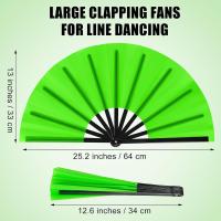 China Hot Selling Durable Pride Fans Large Festival Dance Fan Large Rave Clack Hand Fan for sale