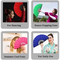 China Hot Selling Durable Pride Fans Large Festival Dance Fan Large Rave Clack Hand Fan for sale