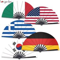 China Ultimate Performance 33cm Clack Fan Globally Recognized Handheld Bamboo Fabric Painted Technique for sale