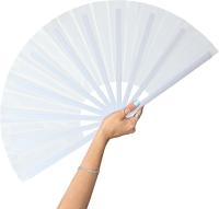 China Best Selling 13 Inch Large Carved Bamboo Rave Popping Fan Eco-Friendly Clacking Fans for Line Dancing 33cm Painted Feature for sale