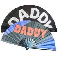 China 2025 Best Selling Promotion 13 Inch Large Large Noise Rave Fan Personalized Custom Printed Logo Clack Hand Fan for sale