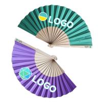 China Chinese Traditional Style Kung Fu Fan Bamboo Fan Large Rave Handheld Fan for sale