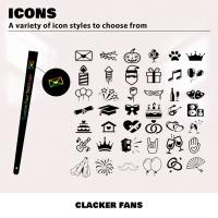 China Custom Hand Fan 13Inch Folding Rave Fans Party Large Rave Folding Clack Fan for sale